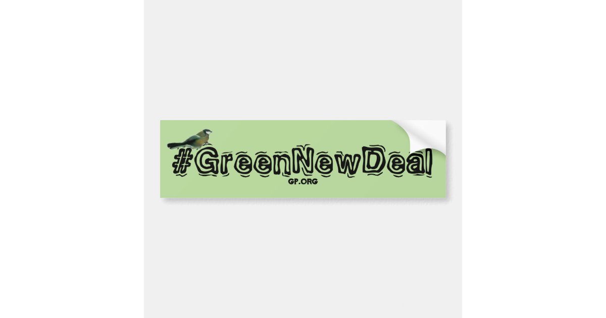 Green New Deal Bumper Sticker | Zazzle