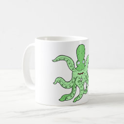 Green Octopus Mug | Zazzle