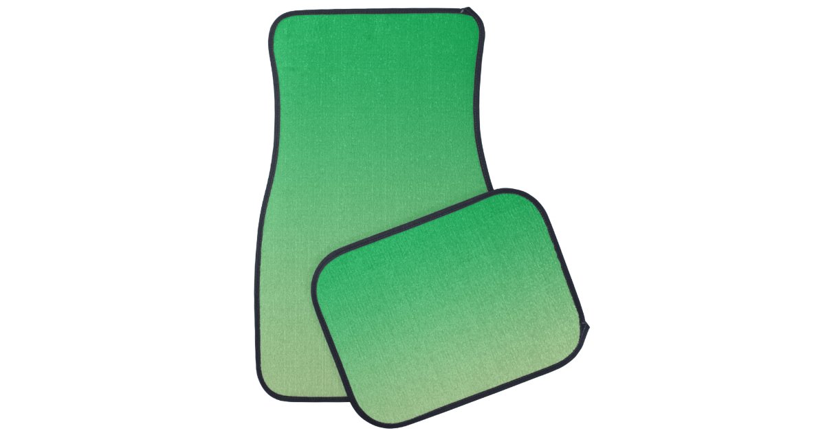 “Green Ombre” Car Mat | Zazzle