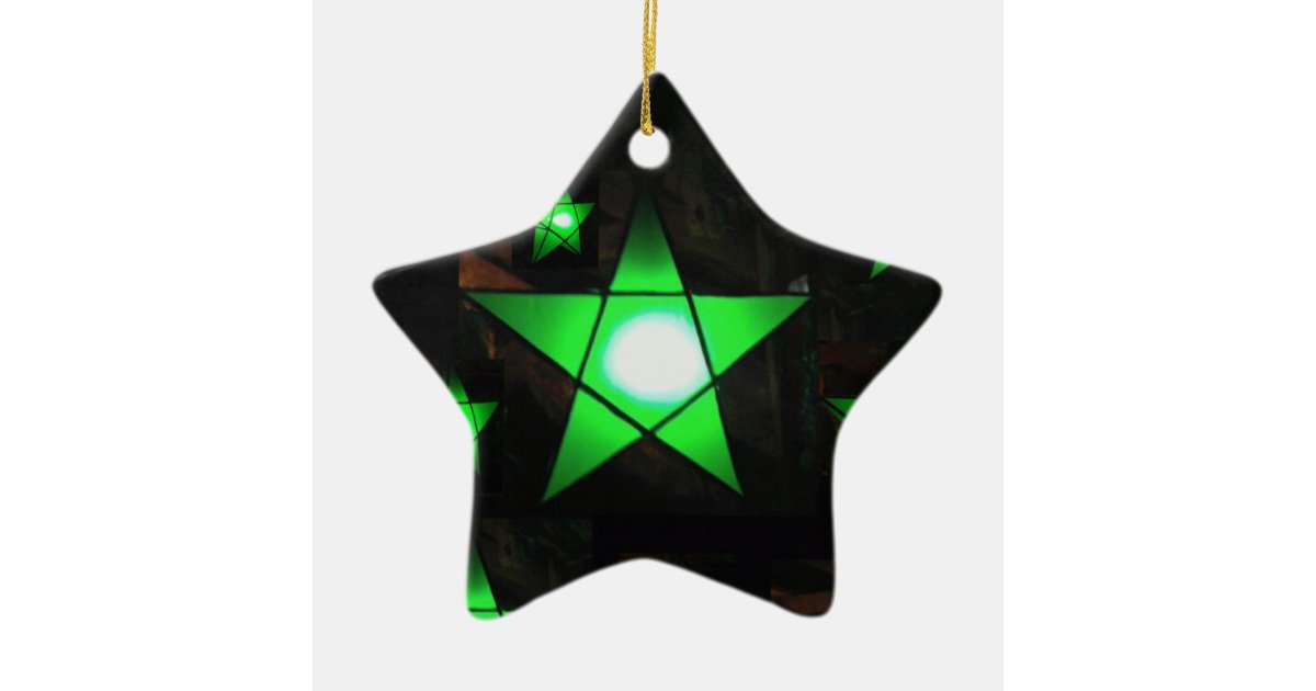Green Parol Ceramic Ornament | Zazzle