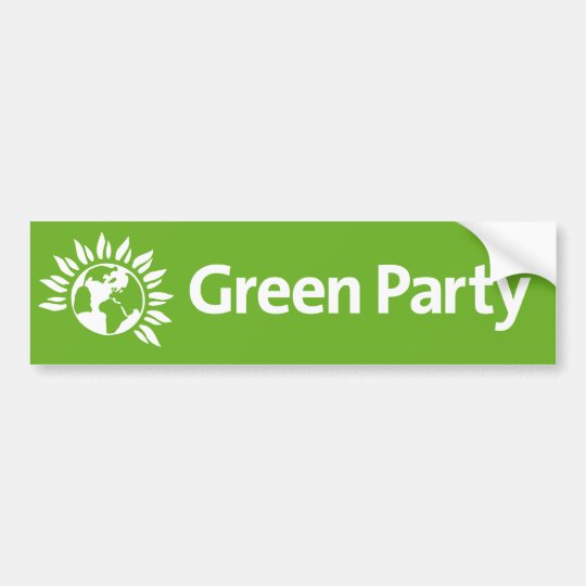 Green Party of England and Wales Bumper Sticker | Zazzle.com