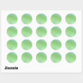 Green Pastel Custom Trendy Classic Round Sticker | Zazzle