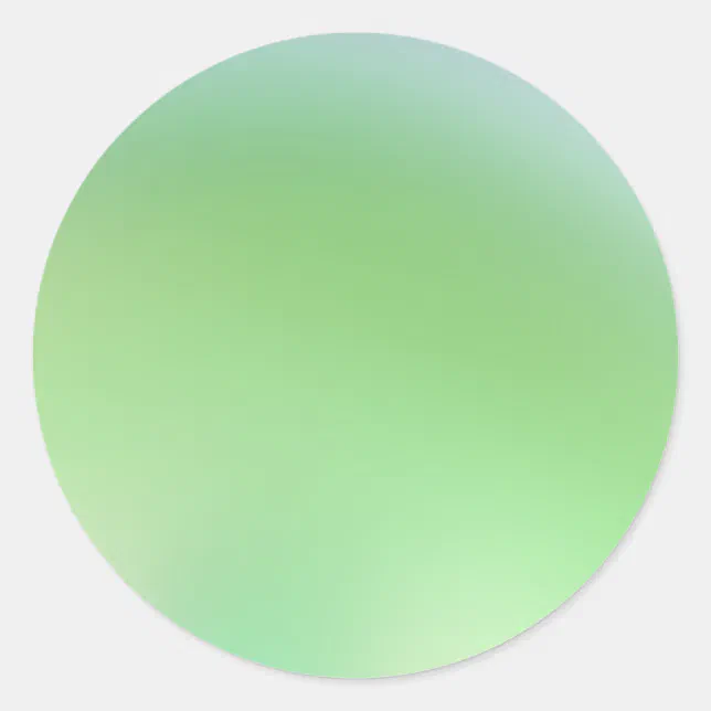 Green Pastel Custom Trendy Classic Round Sticker | Zazzle