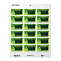 Green PCB board, electronic parts printed circuit Label | Zazzle