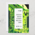 Green PCB board, electronic parts printed circuit Thank You Card | Zazzle