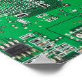 Green PCB Circuit Board Design for IT Pros Poster | Zazzle