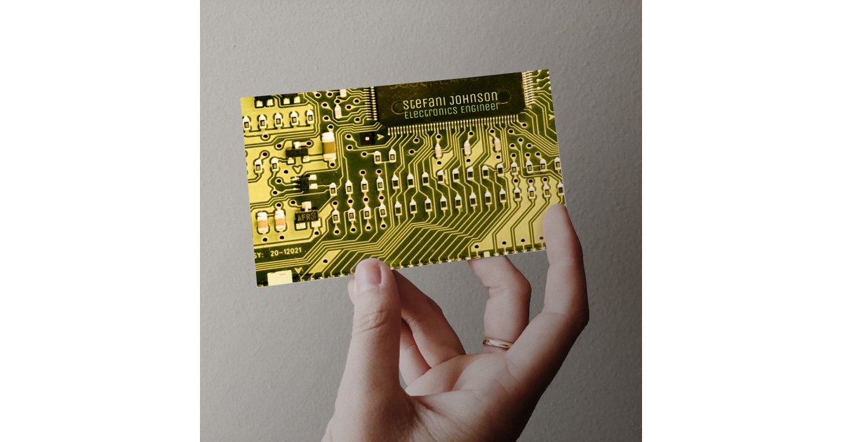 Green PCB Printed Circuit, Technology Engineering Business Card | Zazzle