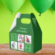 Green Photo Collage Custom Kids Birthday Party Favor Boxes | Zazzle