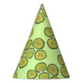 Green Pickle Chips Sweet Pickles Foodie Print Party Hat | Zazzle