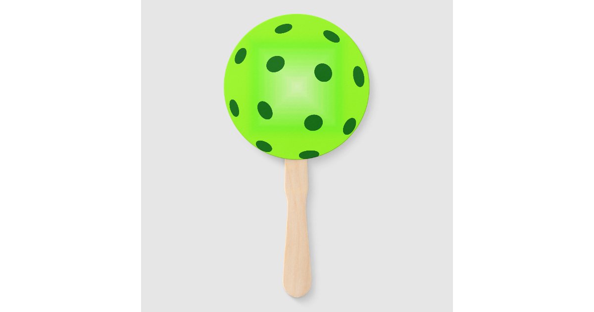 Green Pickleball Hand Fan | Zazzle