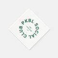 Green PKBL Social Club Crest Pickleball Napkins | Zazzle