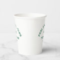Green PKBL Social Club Crest Pickleball Paper Cups | Zazzle
