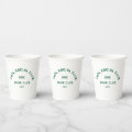 Green PKBL Social Club Crest Pickleball Paper Cups | Zazzle