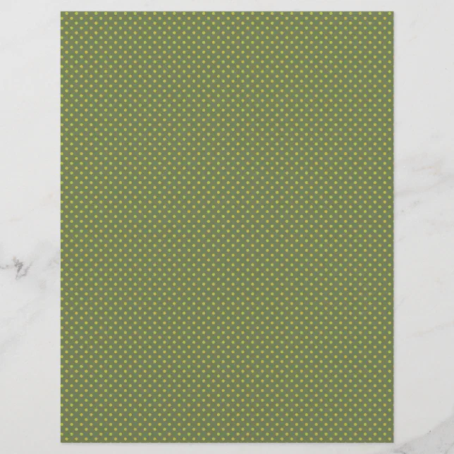 Green Polka Dot Scrapbook Paper | Zazzle