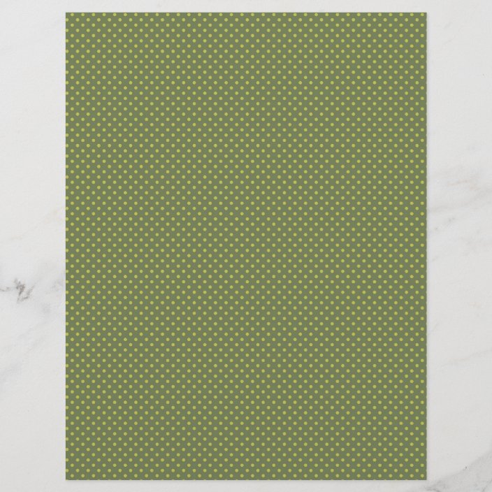 Green Polka Dot Scrapbook Paper | Zazzle.com