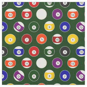 Billiard Ball Fabric | Zazzle