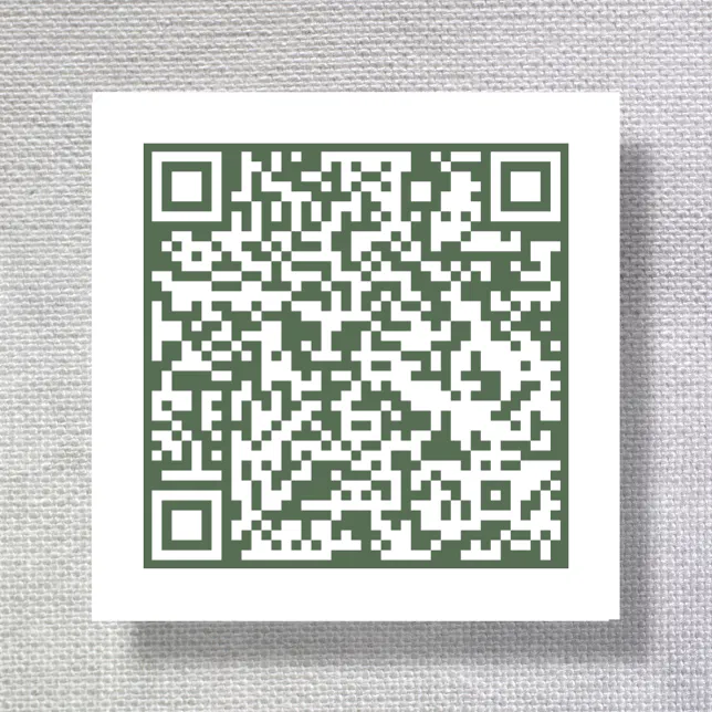 Green | QR Code Fabric Clothing Labels | Zazzle