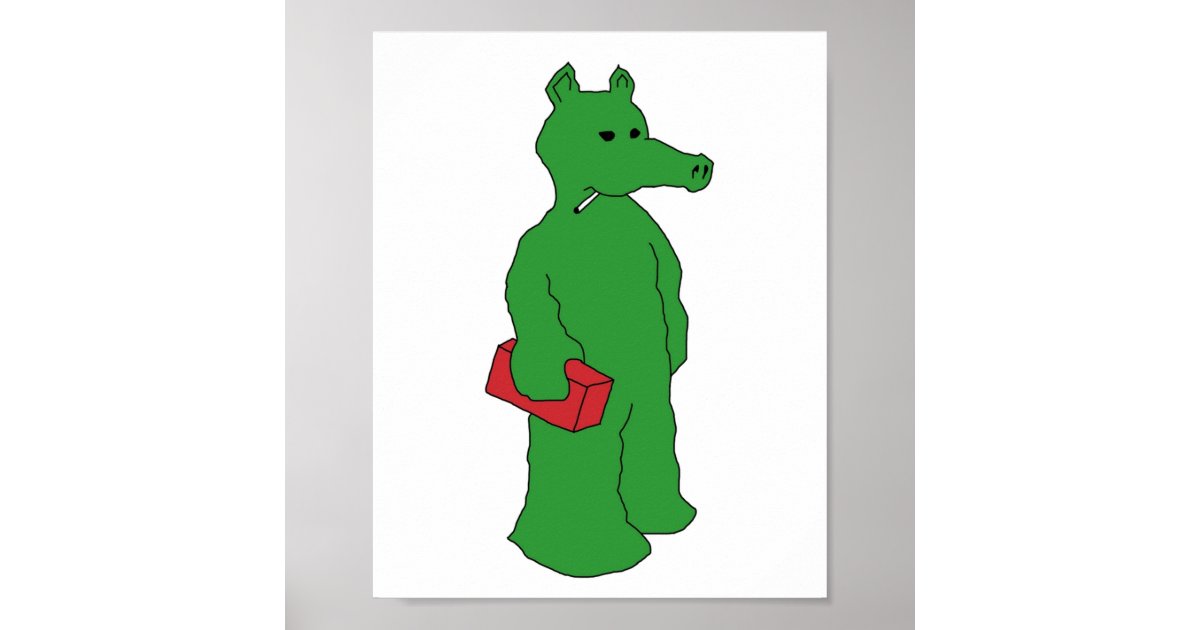green quasimoto poster | Zazzle