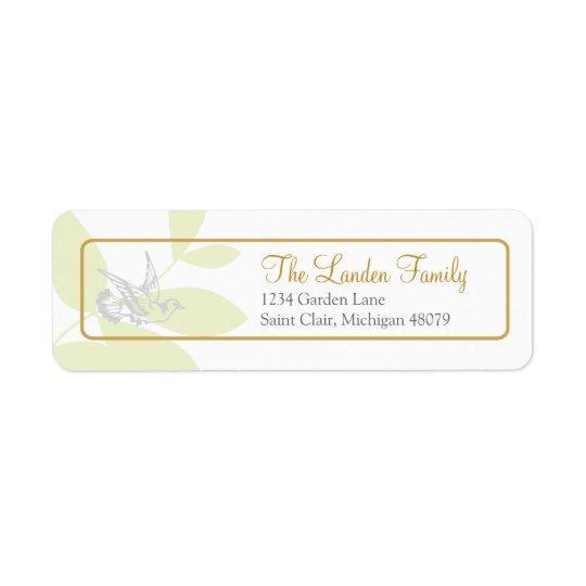 Green Religious Address Label | Zazzle.com