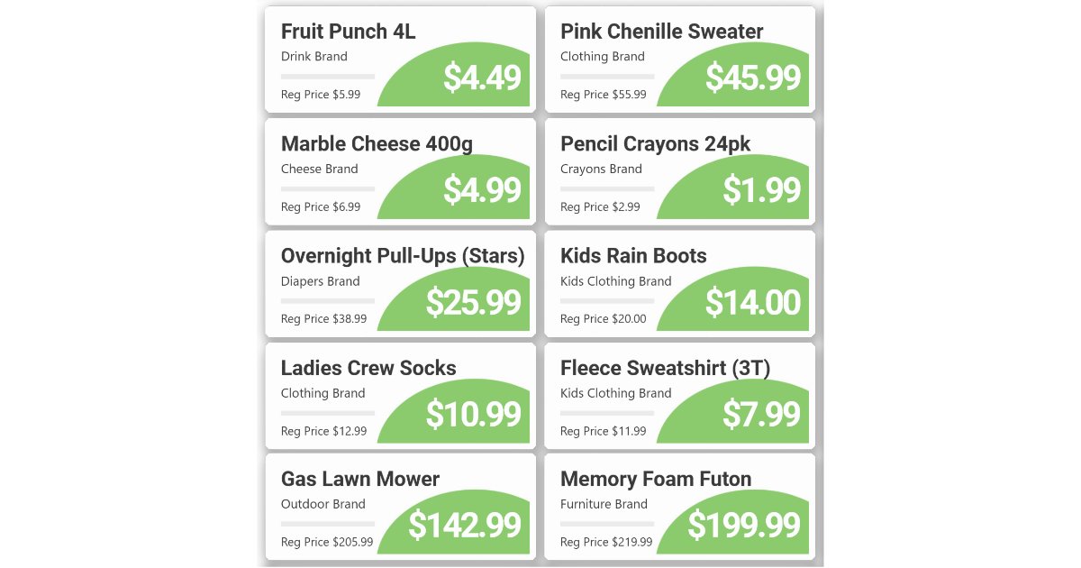 Green Retail Grocery Product Price Tags Sticker | Zazzle
