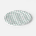 Green Retro Checker birthday Paper Plates | Zazzle