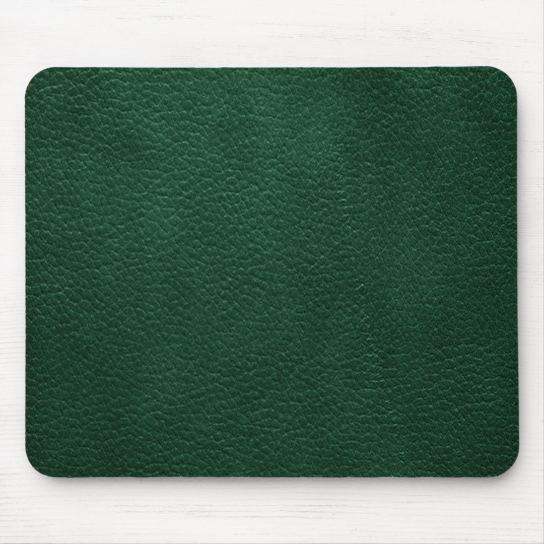 Green Retro Custom Leather Mouse Pad | Zazzle