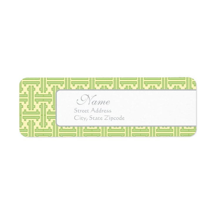 Green Return Address Label | Zazzle