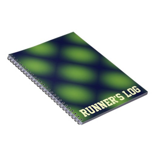 Green Runner's Log Running Notebook Spiral Journal | Zazzle