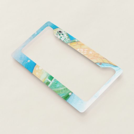 Green Sea Turtle License Plate Frame | Zazzle