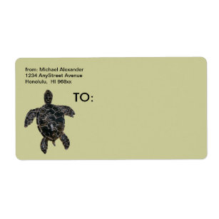 Turtle Labels | Zazzle