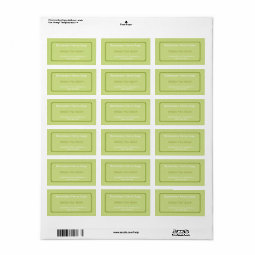 Green Solid Color Soap Label | Zazzle