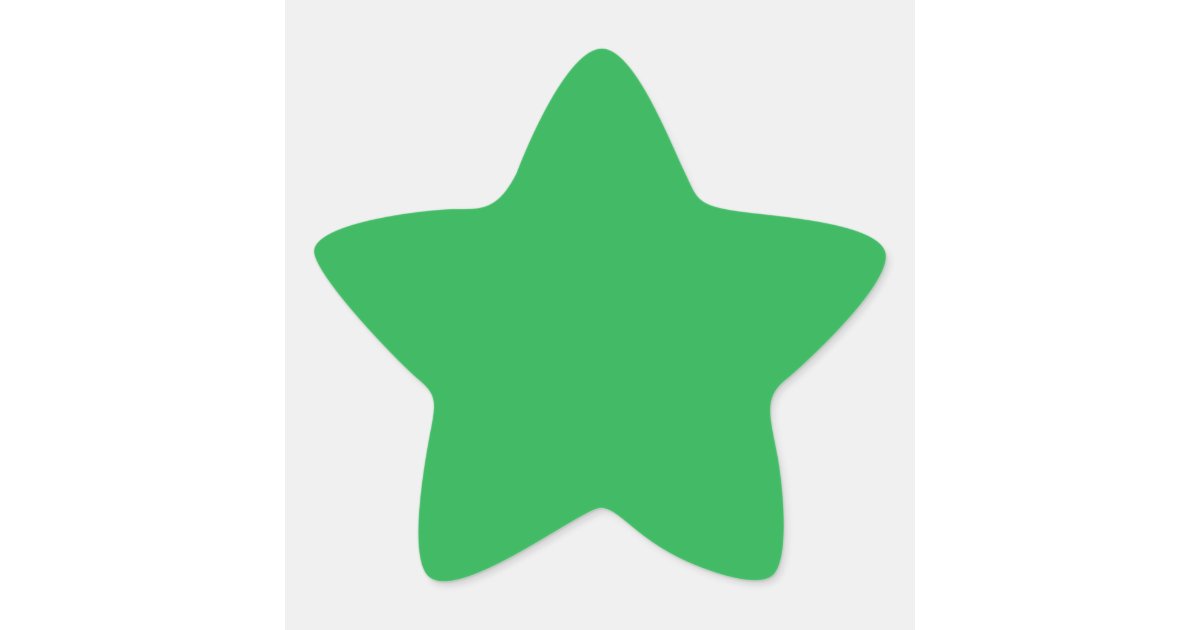 green star sticker | Zazzle