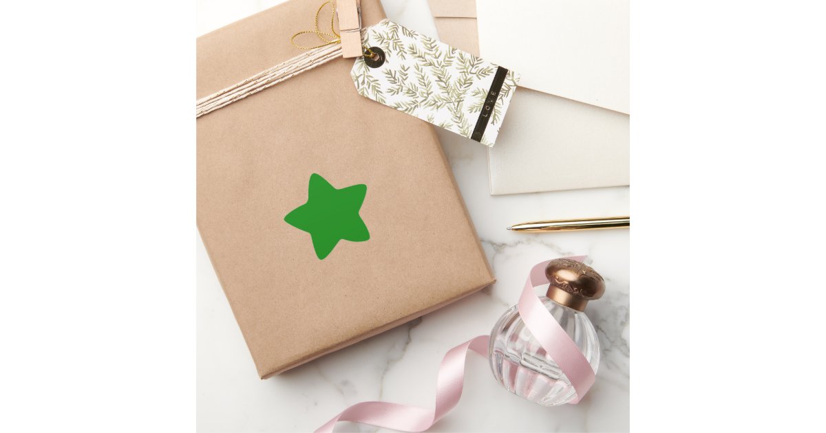 Green Star Sticker | Zazzle