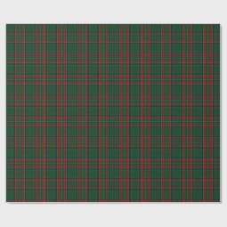 Green Stewart Plaid Wrapping Paper | Zazzle