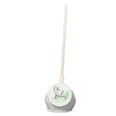 Green Stylish Modern Handlettering Script Oh Baby Cake Pops | Zazzle