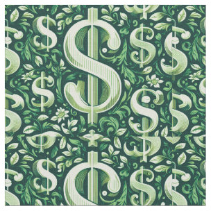 Dollar Sign Fabric | Zazzle