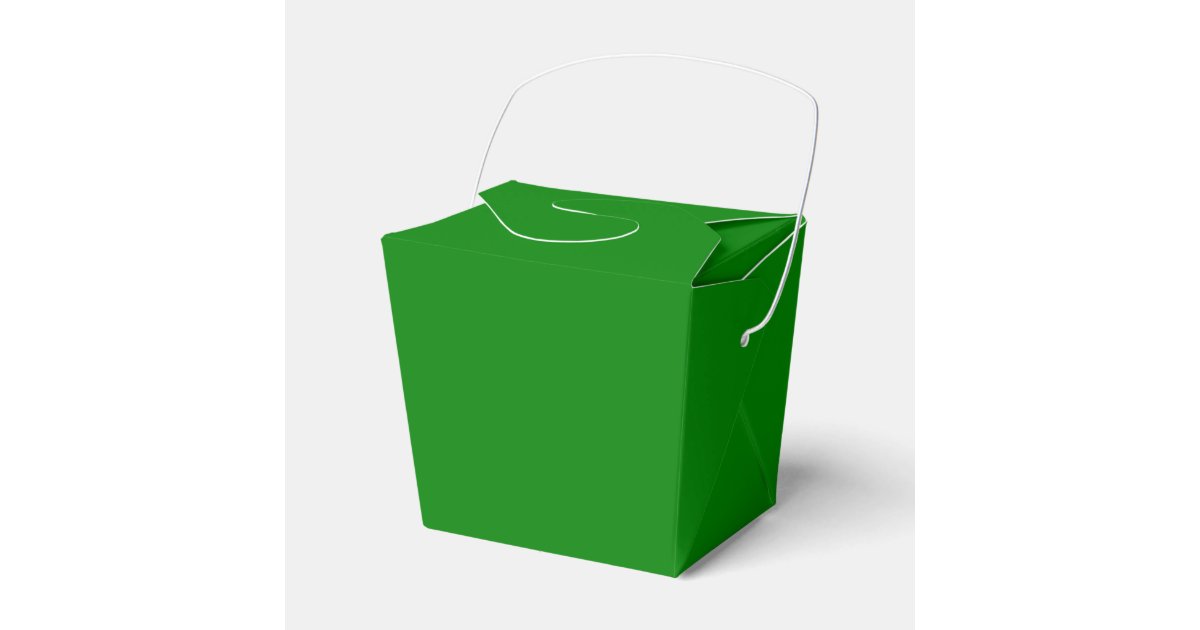 Green Take Out Favor Box | Zazzle