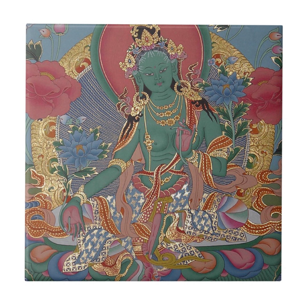 Green Tara Tile | Zazzle
