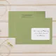 Green Tartan Plaid Gingham Farmhouse Christmas Envelope | Zazzle