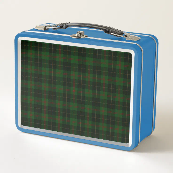 Green Tartan Plaid Scottish Pattern Metal Lunch Box | Zazzle