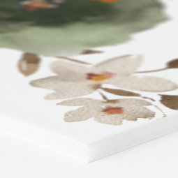 Green & Terra Cotta Floral Welcome Foam Board | Zazzle