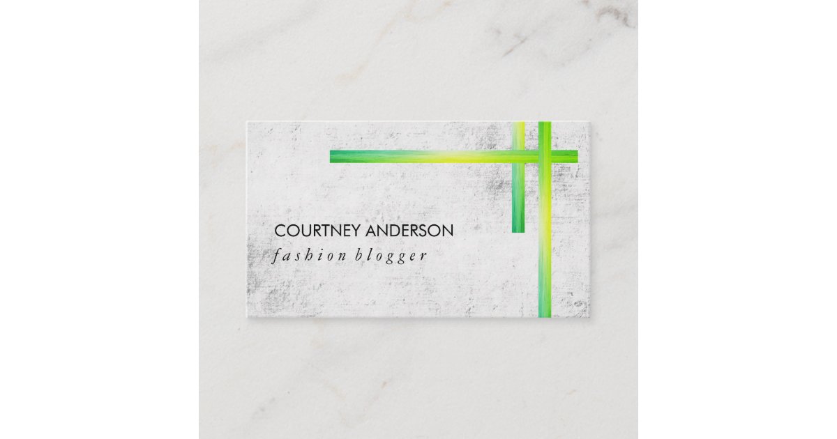 Green Texture Expressive Bars / Texture Business Card | Zazzle