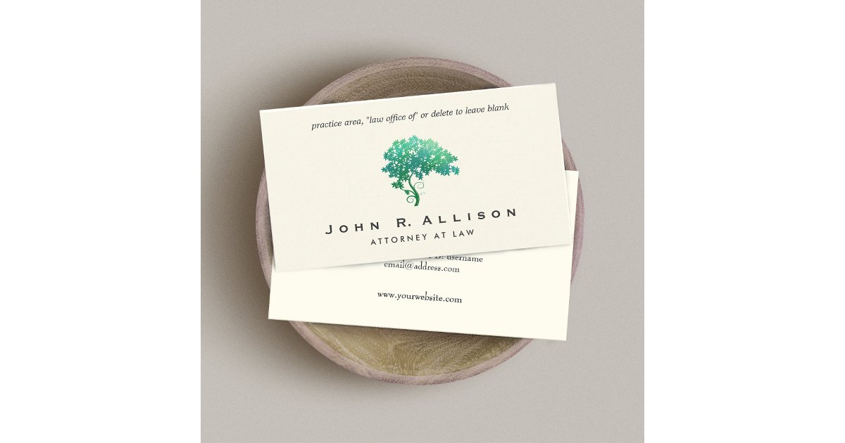 Green Tree , Tree of Life Business Card | Zazzle