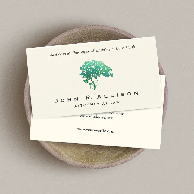 Green Tree , Tree of Life Business Card | Zazzle