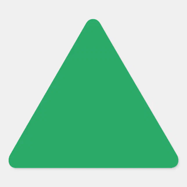 Green Triangle Sticker | Zazzle