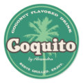 Green Tropical Coquito Classic Round Sticker | Zazzle