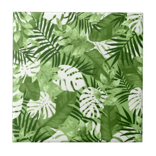 Leaf Design Decorative Ceramic Tiles | Zazzle