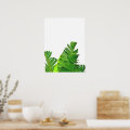 Green Tropical Palm Banana Leaves Poster | Zazzle
