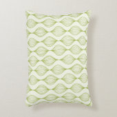 Green vertical ogee pattern background decorative pillow | Zazzle