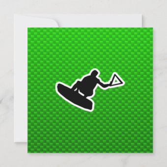 Green Wakeboarder Invitation | Zazzle